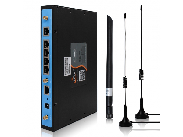 YF360D-L Industrial grade dual sim 4g/LTE mobile vpn 2 two sims router ...